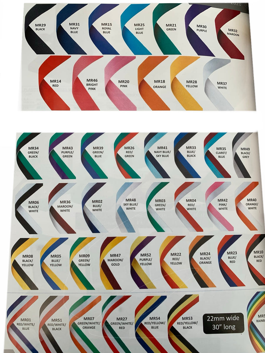 Ribbons Pack of 25 for Medals – All Sports Trophies